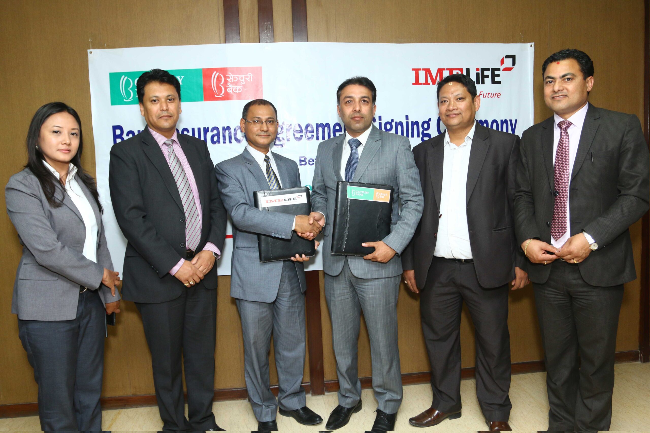 BANCASSURANCE between Century Bank Limited and IMELIFE Insurance ...